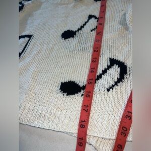 Hot Topic | Sweaters | Nwt Hot Topic Music Note Sweater Small S Cropped ...